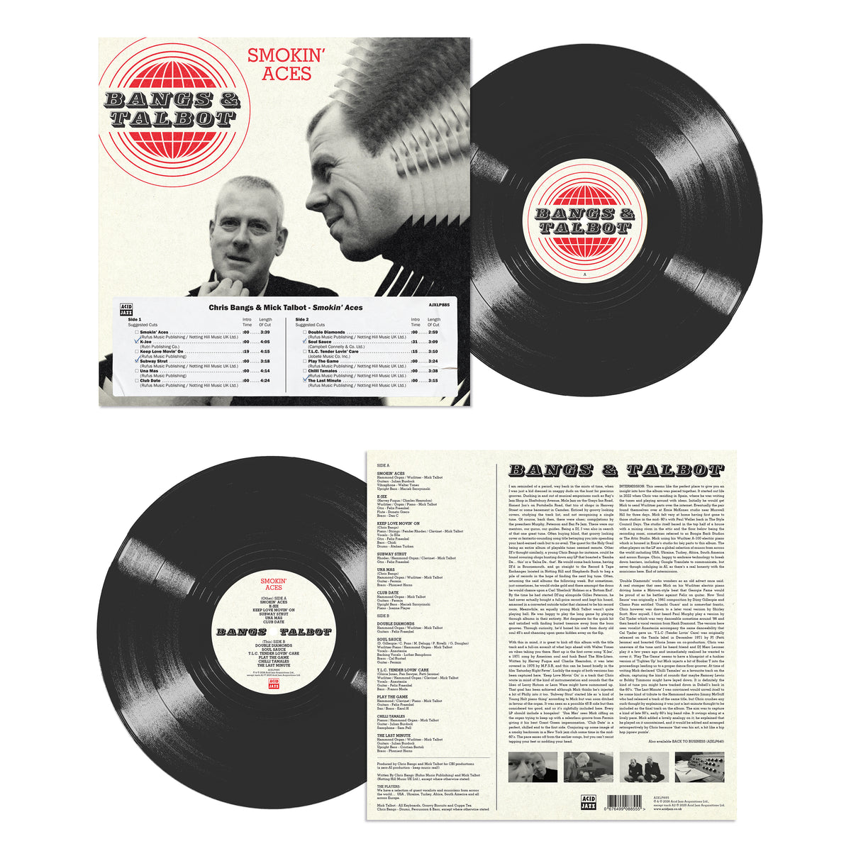 Bangs & Talbot - 'Smokin' Aces' (LP/CD) – acid jazz